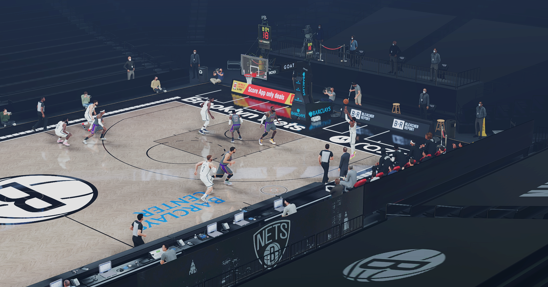 NBA 2K21 "No Crowd" Stadium/Arena Brooklyn Nets Barclays Center ...