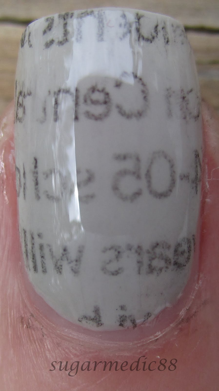 The Polished Medic: Newspaper Nails withOUT Alcohol (Vodka)