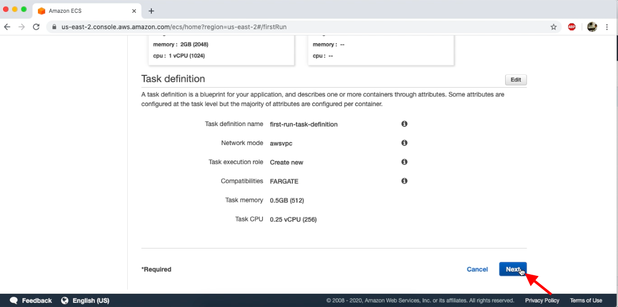 AWS - Create An Nginx Container Using Fargate