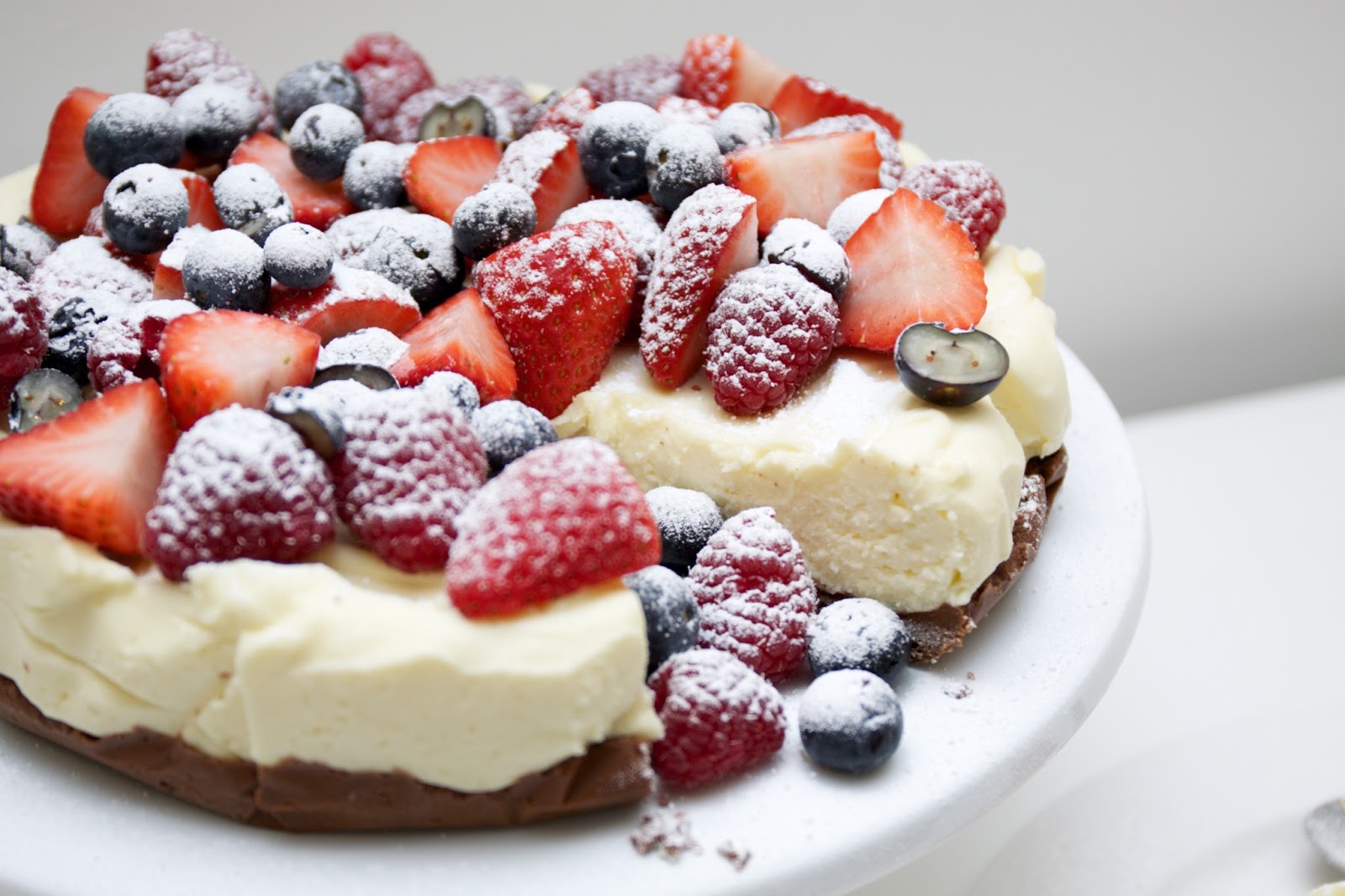 Jessie & Jake: White Chocolate & Berry Cheesecake