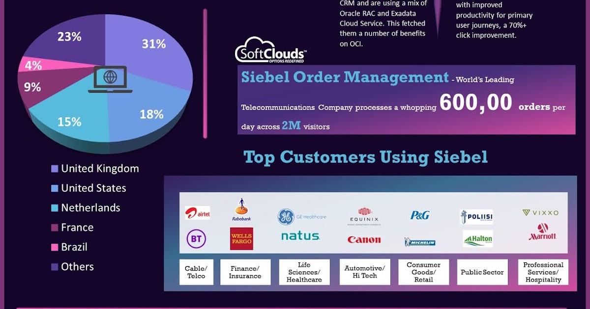 World of Payments: Siebel - CRM System Infographic