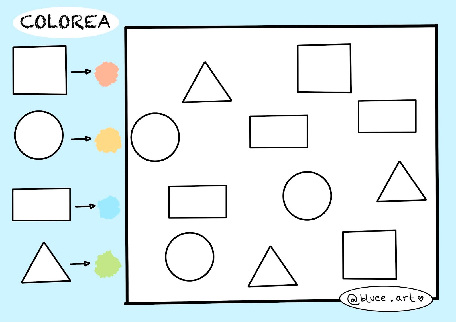 Bluee Art en el aula : FORMAS GEOMÉTRICAS