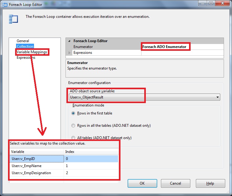 Microsoft Sql Server Knowledge Bank Ssis Passing Table Variable Into