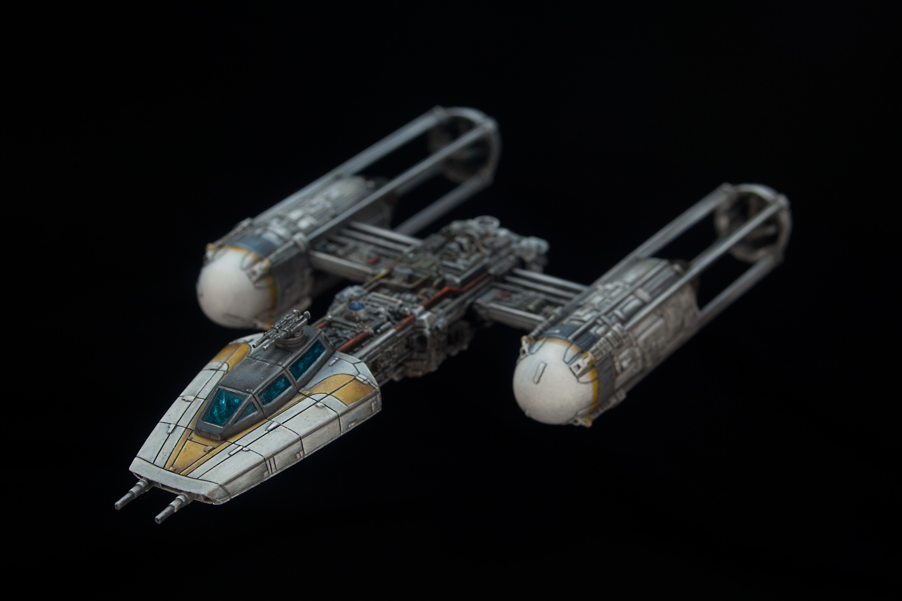 PERSPECTIVES IN MINIATURE: Y-Wing Fighter, Bandai 1/144 scale