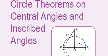 10 Math Problems: Circle Theorems on Central Angles and Inscribed Angles