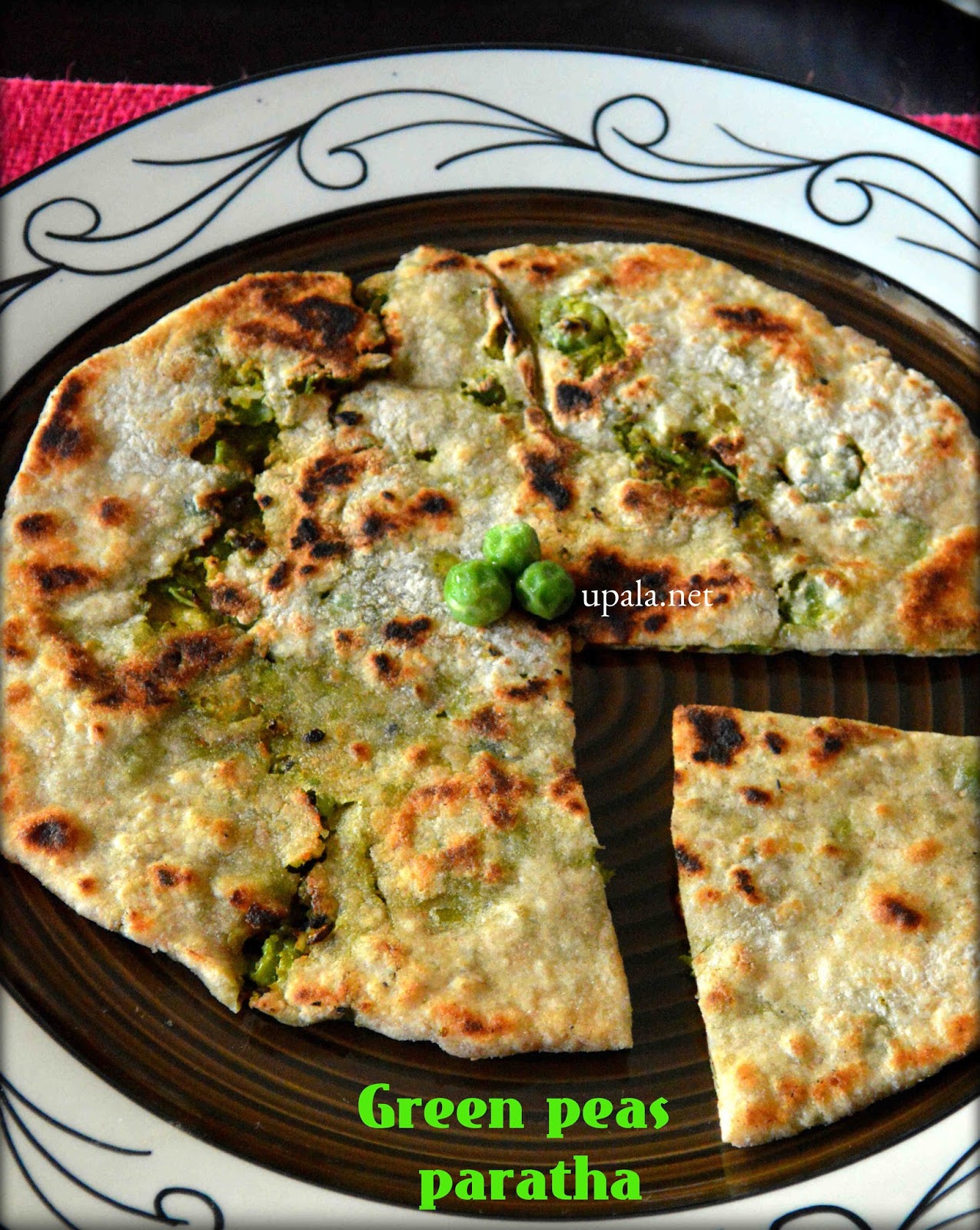 Upala: Matar ka paratha/Stuffed Green peas paratha (No Onion No Garlic)