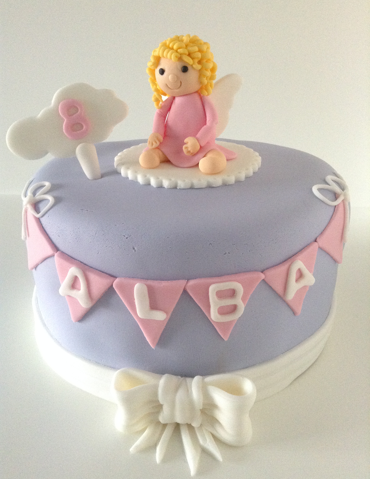 Dulces para un Angel: Tarta angelito para ALBA