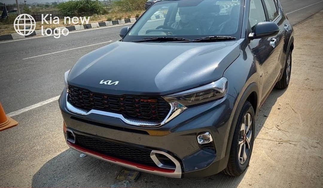KIA SONET SPOTTED WITH NEW LOGO | KIA SELTOS NEW LOGO