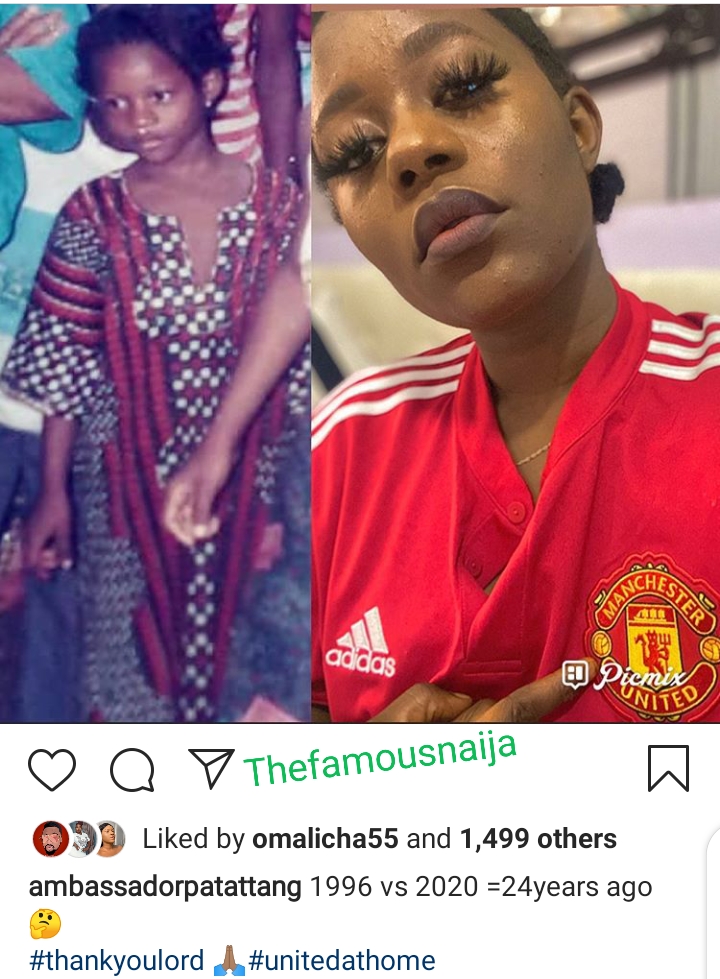 Pat Attang childhood Throwback photo