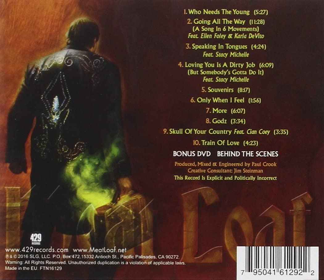 Classic Rock Covers Database: Meat Loaf - Braver Than We Are (2016)