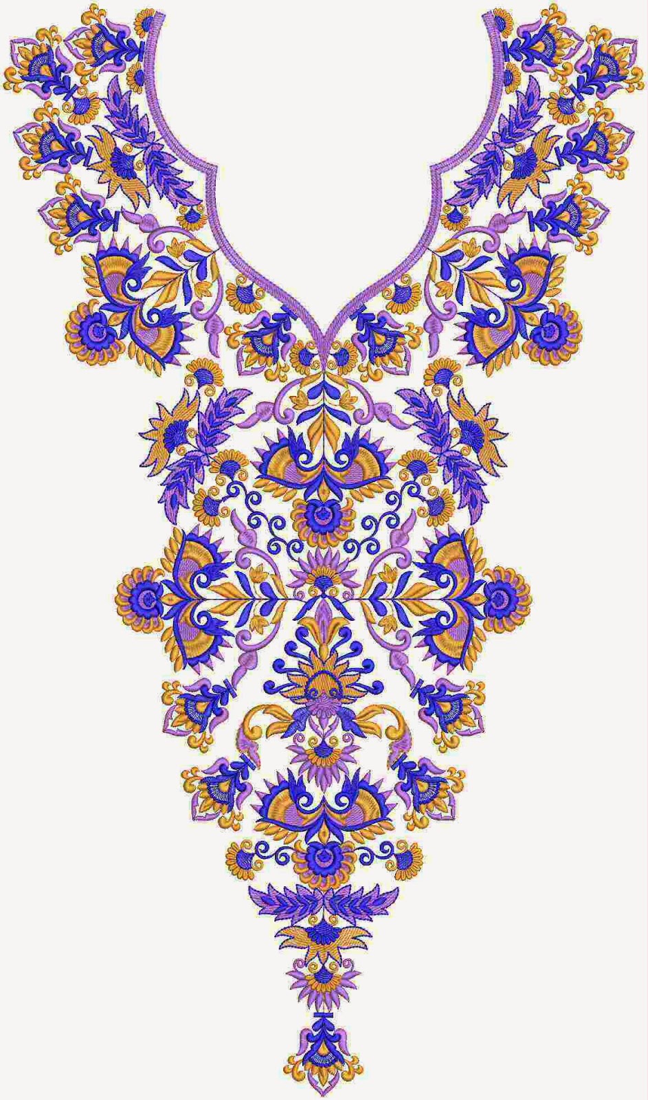 EmbDesignTube: Nice Neck Embroidery Designs