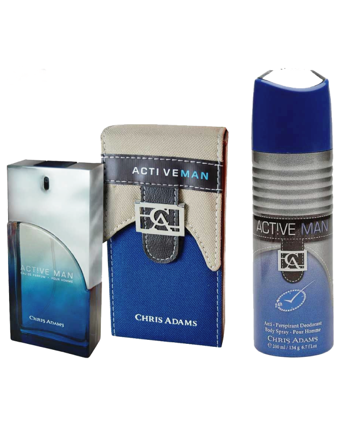 Chris Adams Active Man Perfume + Deo - roopchorcha