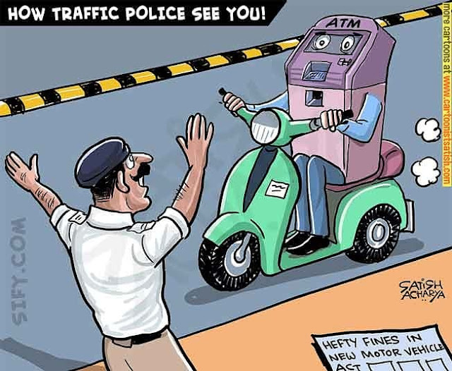 My take on hefty traffic fines - eNidhi India Travel Blog