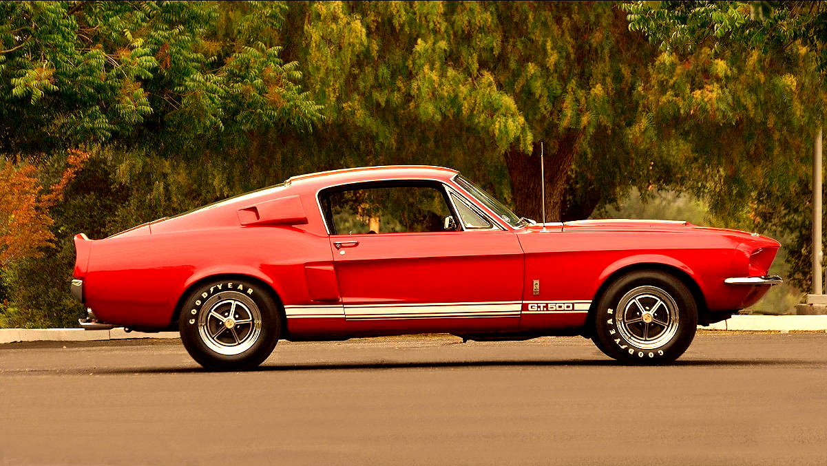 MUSCLE CAR COLLECTION : The Amazing Red Ford Mustang Shelby GT500 Cobra ...