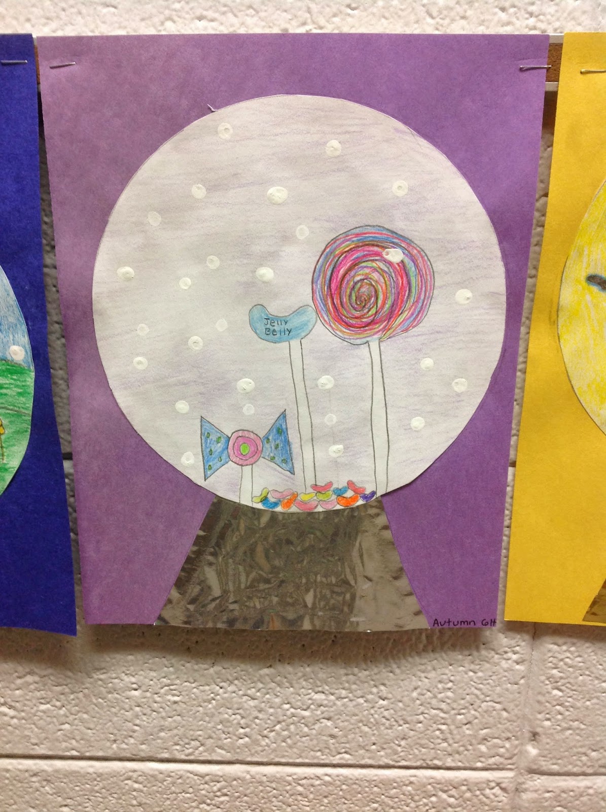 The Artsy Fartsy Art Room: 6th Grade Snow Globes