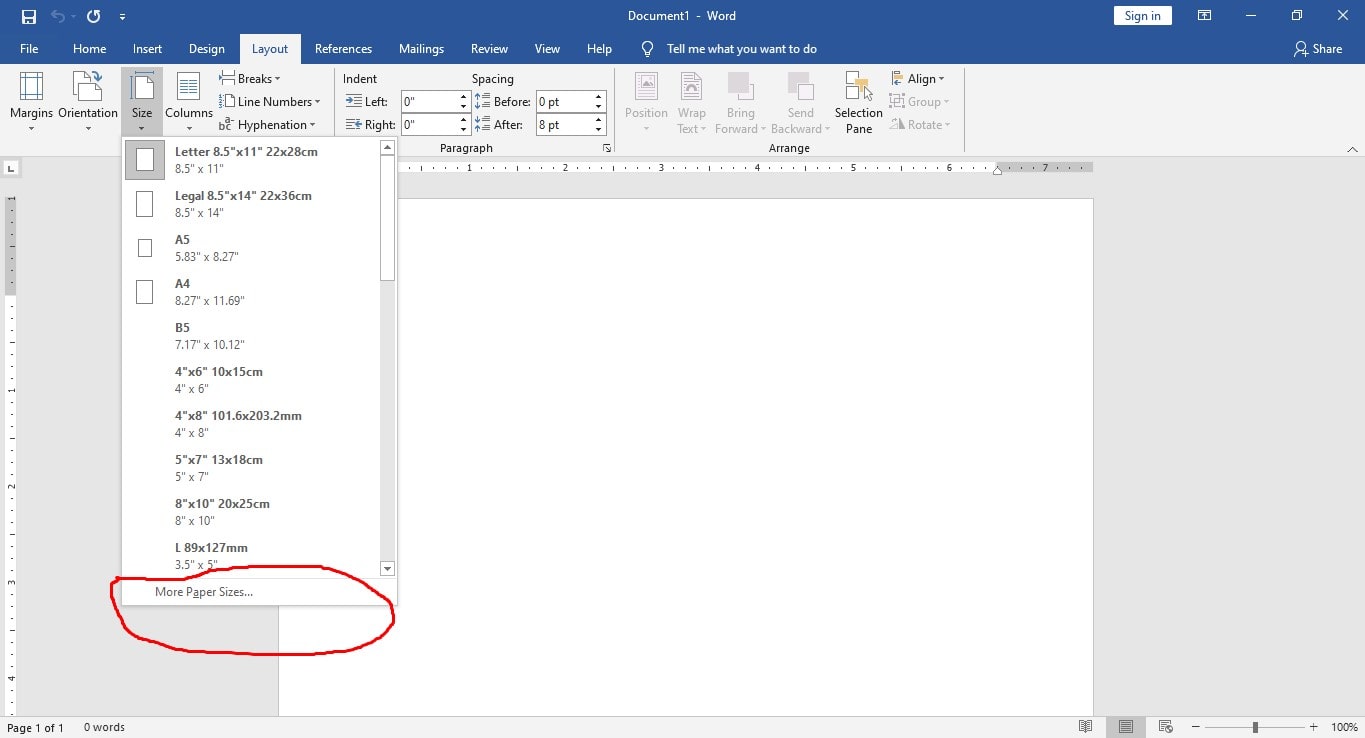 Cara Merubah Ukuran Kertas F4 di Microsoft Word Atau Ukuran Lainnya ...