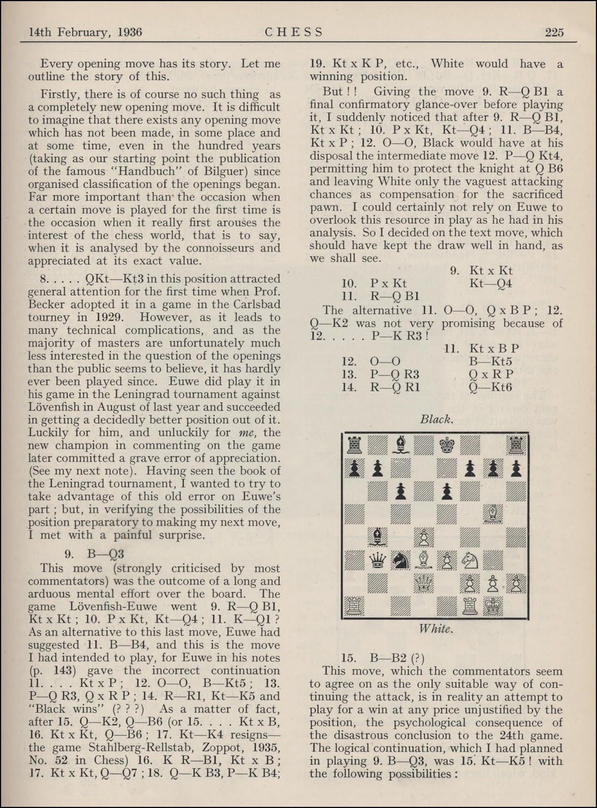 Chess Book Chats: Alekhine's articles for B. H. Wood's Chess magazine
