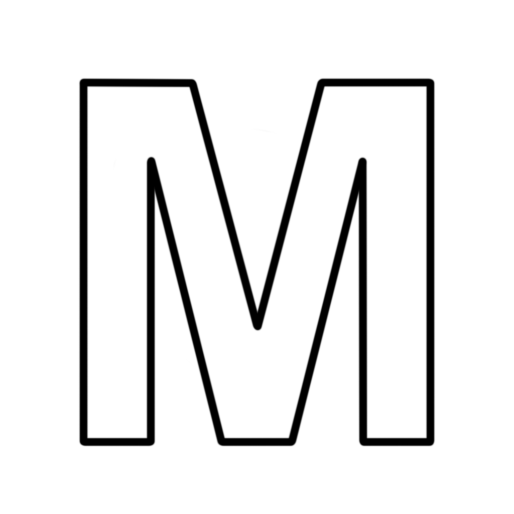 Block Letter M ~ Thankyou Letter