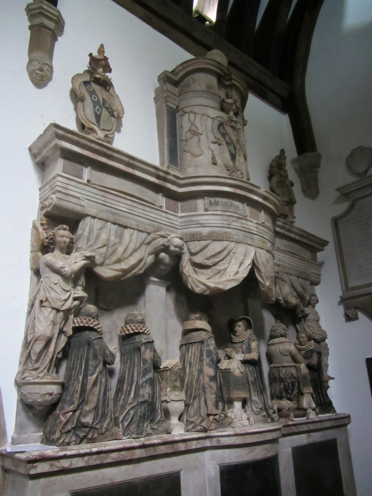 Early Modern Whale: Lady Margaret Savile's monument, Hurst.