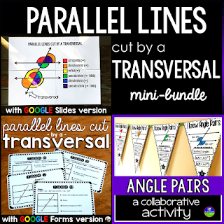 Scaffolded Math and Science: Parallel Lines Cut by a Transversal Poster ...