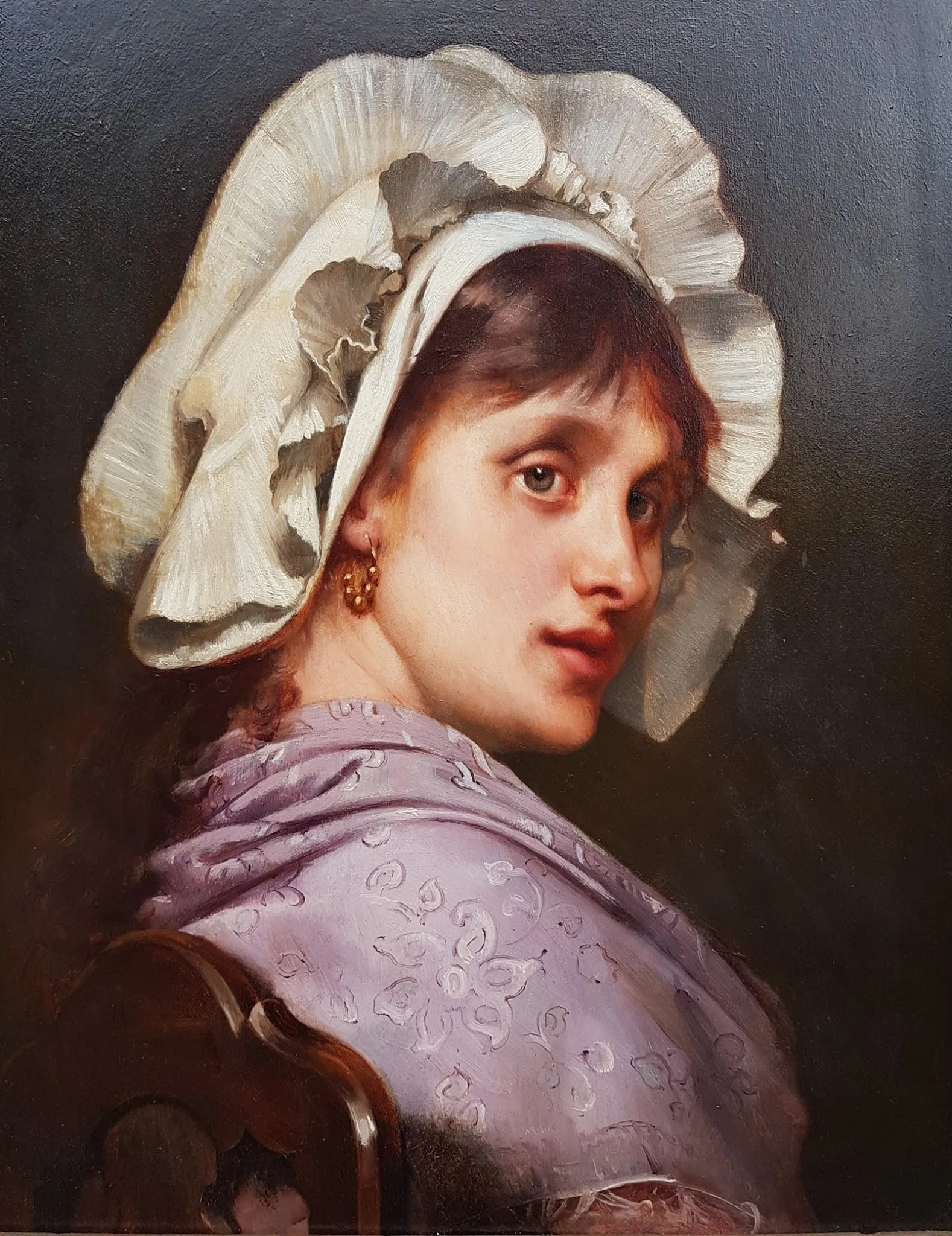 Tony Robert FLEURY (1837-1912) | Catherine La Rose ~ The Poet of Painting