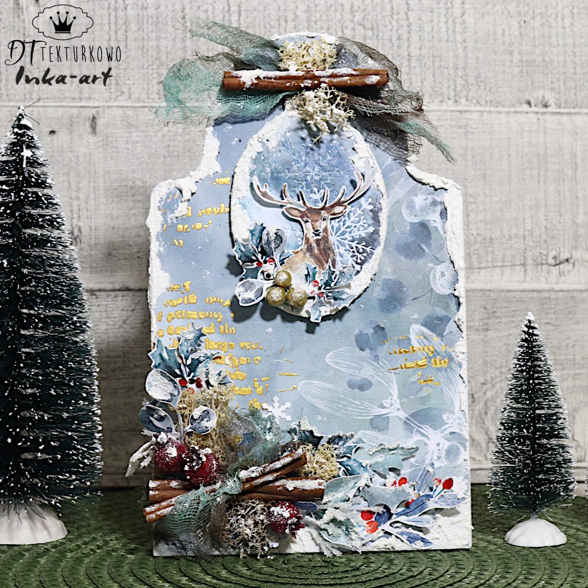 Inka-art: Świąteczny Home Decor - DT TEKTURKOWO