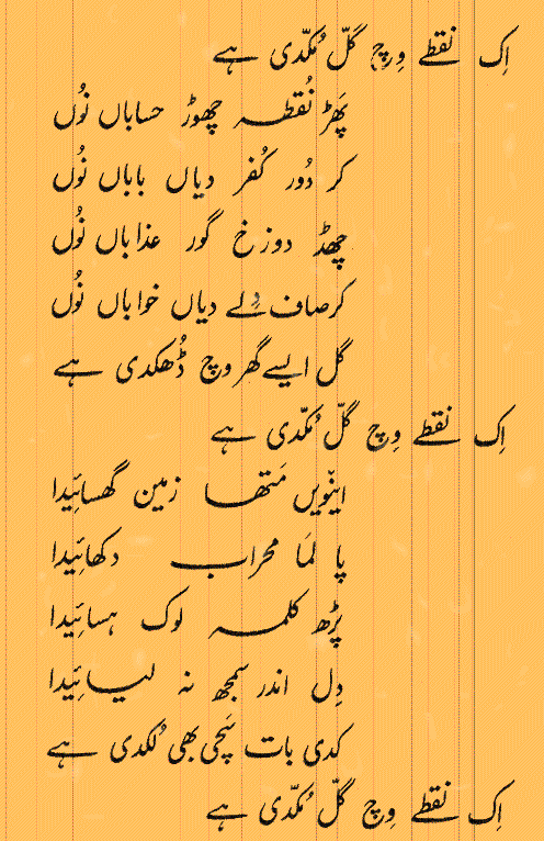 sofism: Hazrat Baba bulleh shah,king of panjabi poetry
