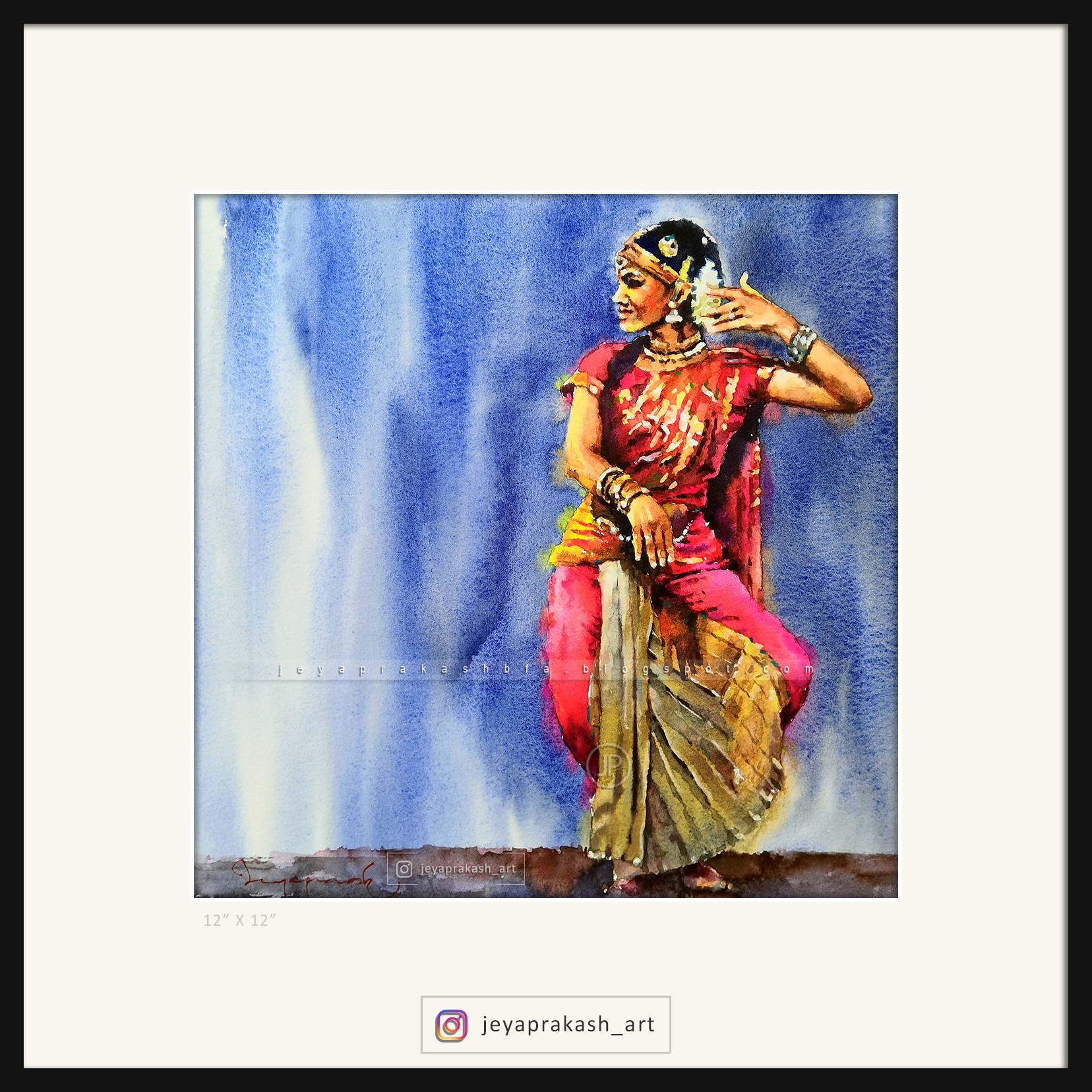 South Indian paintings: WATER COLOUR & ACRYLIC PAINTINGS