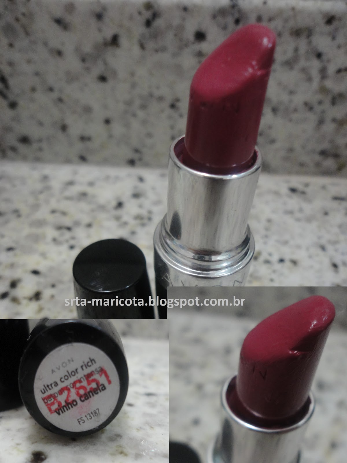 ♔Srta. Maricota : Batom Avon Vinho Canela