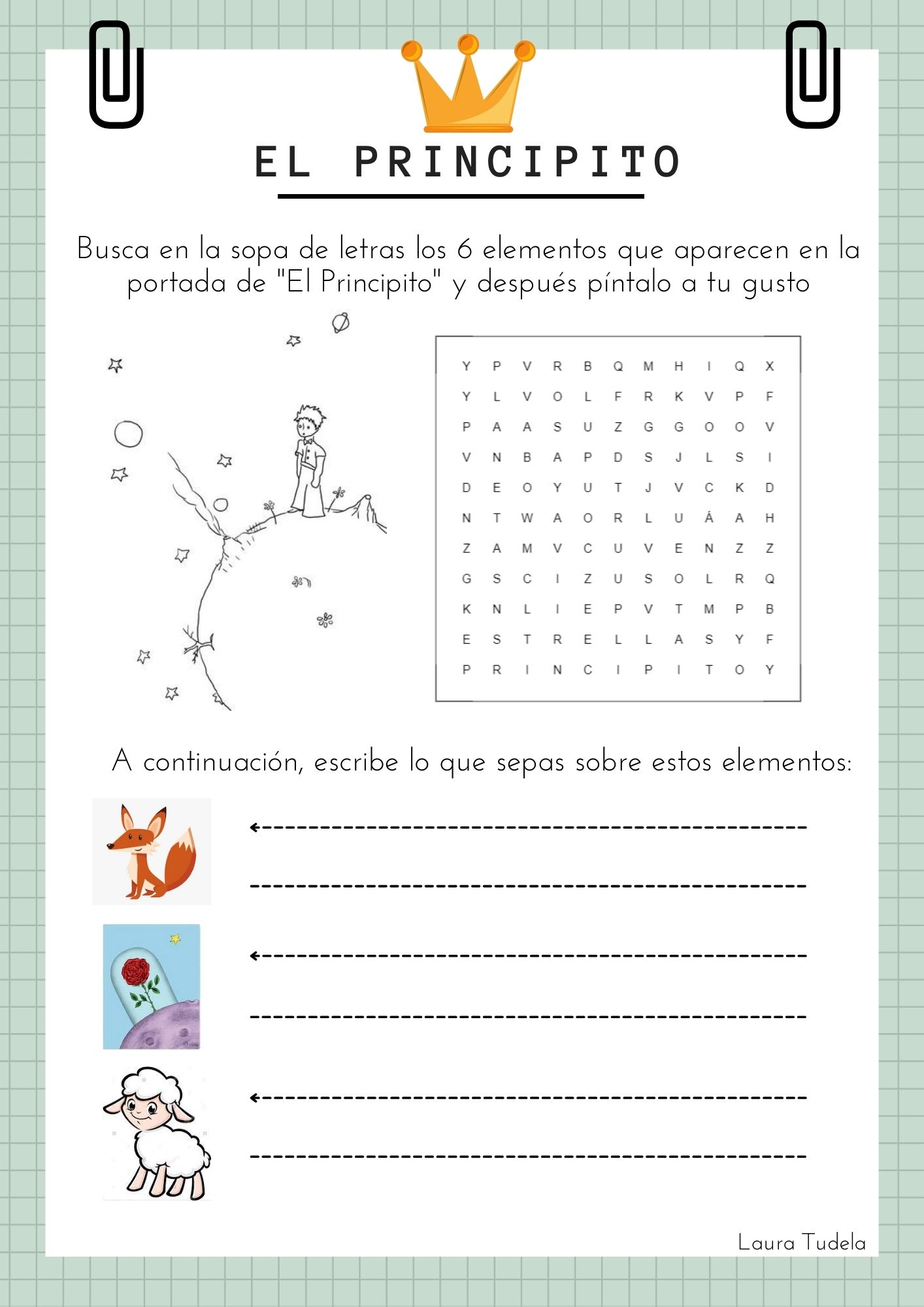 El Principito - ¡Fichas para trabajar la lectura en clase!