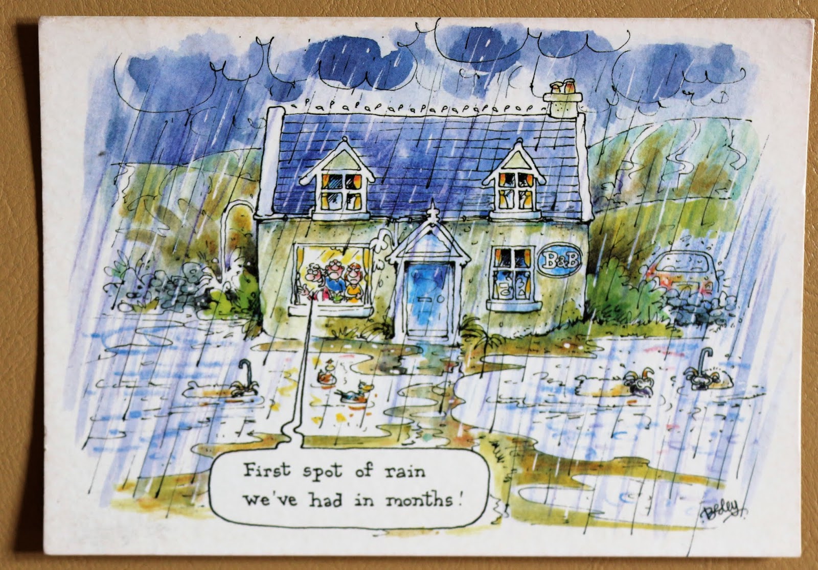 Mail Adventures: Rainy Postcards