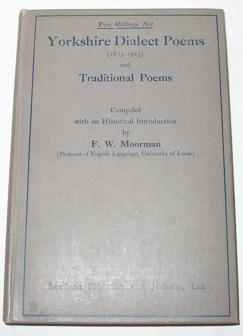 ChanceryHillBooks: A small set of Moorman's Yorkshire dialect books