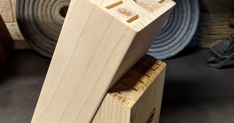 Leather Covered Knife Block