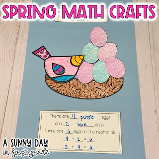 Spring Math Crafts | A Sunny Day in First Grade