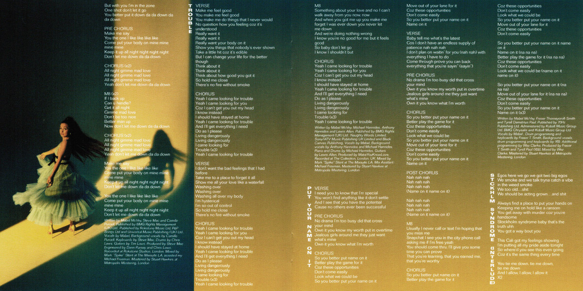 Encarte: Mabel - High Expectations - Encartes Pop