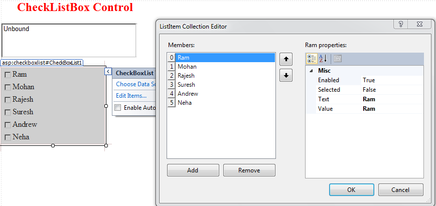 Web Forms Controls In Aspnetii Mynet Tutorials