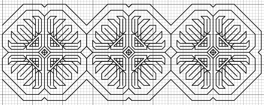 Imaginesque: Blackwork Border Pattern