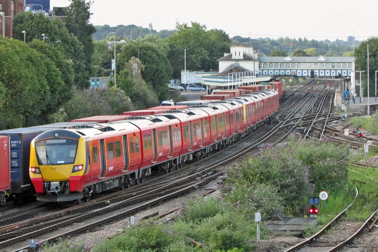 47s and other Classic Power at Southampton: Class 707 under test, 13th ...
