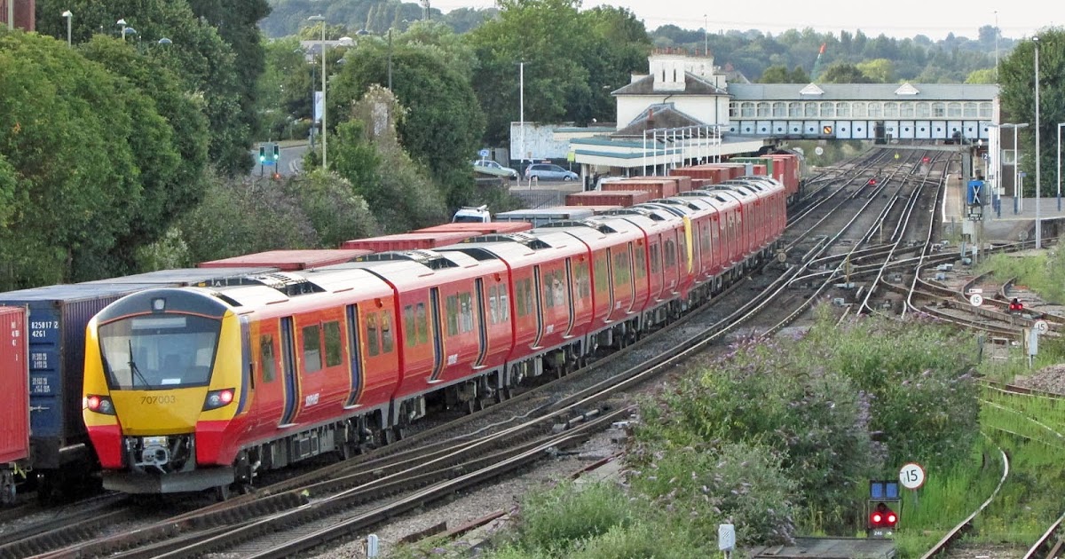 47s and other Classic Power at Southampton: Class 707 under test, 13th ...