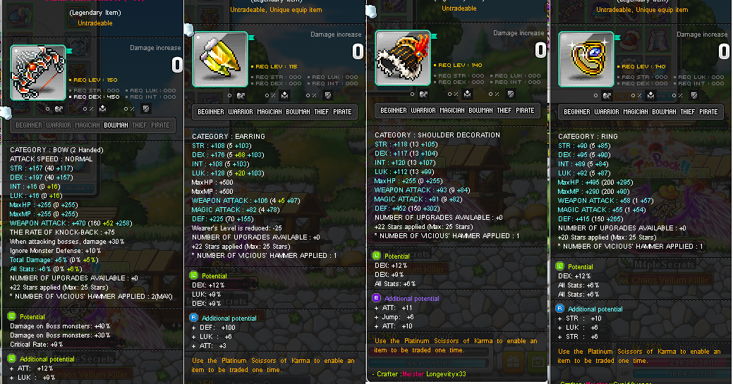 MapleSecrets - ☯ IMBA and CRAZY RICH MapleSEA Legend ☯ ♛: 22 stars ...