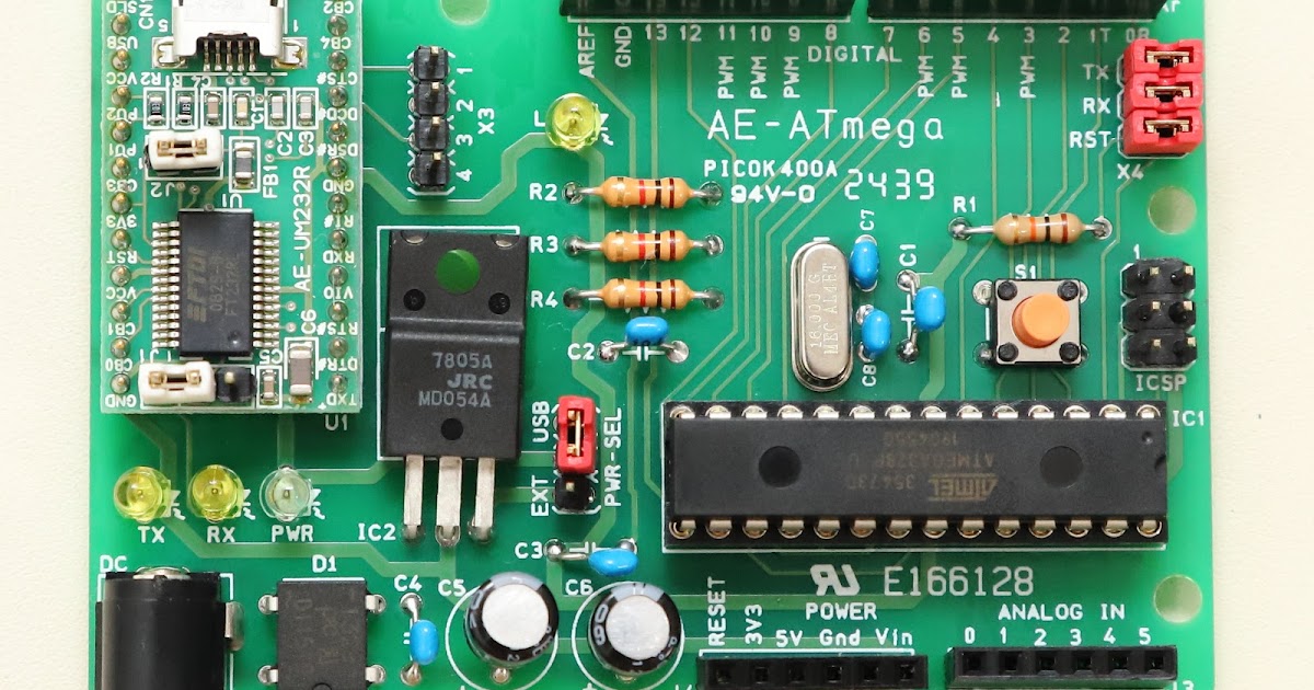 SolarPowered Square: 秋月のATmega168/328ボードが完成した！