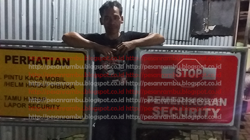 Pesan Rambu Safety Sign: Jual Rambu Pemeriksaan Security
