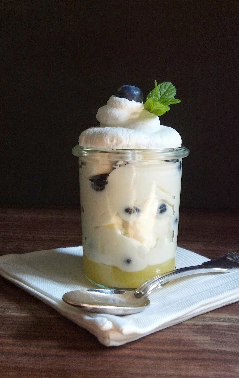 salted sugared spiced™: Lemon Curd Mousse and Blueberry Parfait