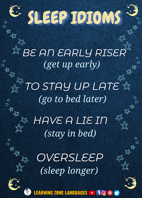 Learning Zone Languages: English Sleep Idioms Learning Zone Languages: English Sleep Idioms