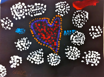 Expression of Imagination: Dot Art by Grade 2