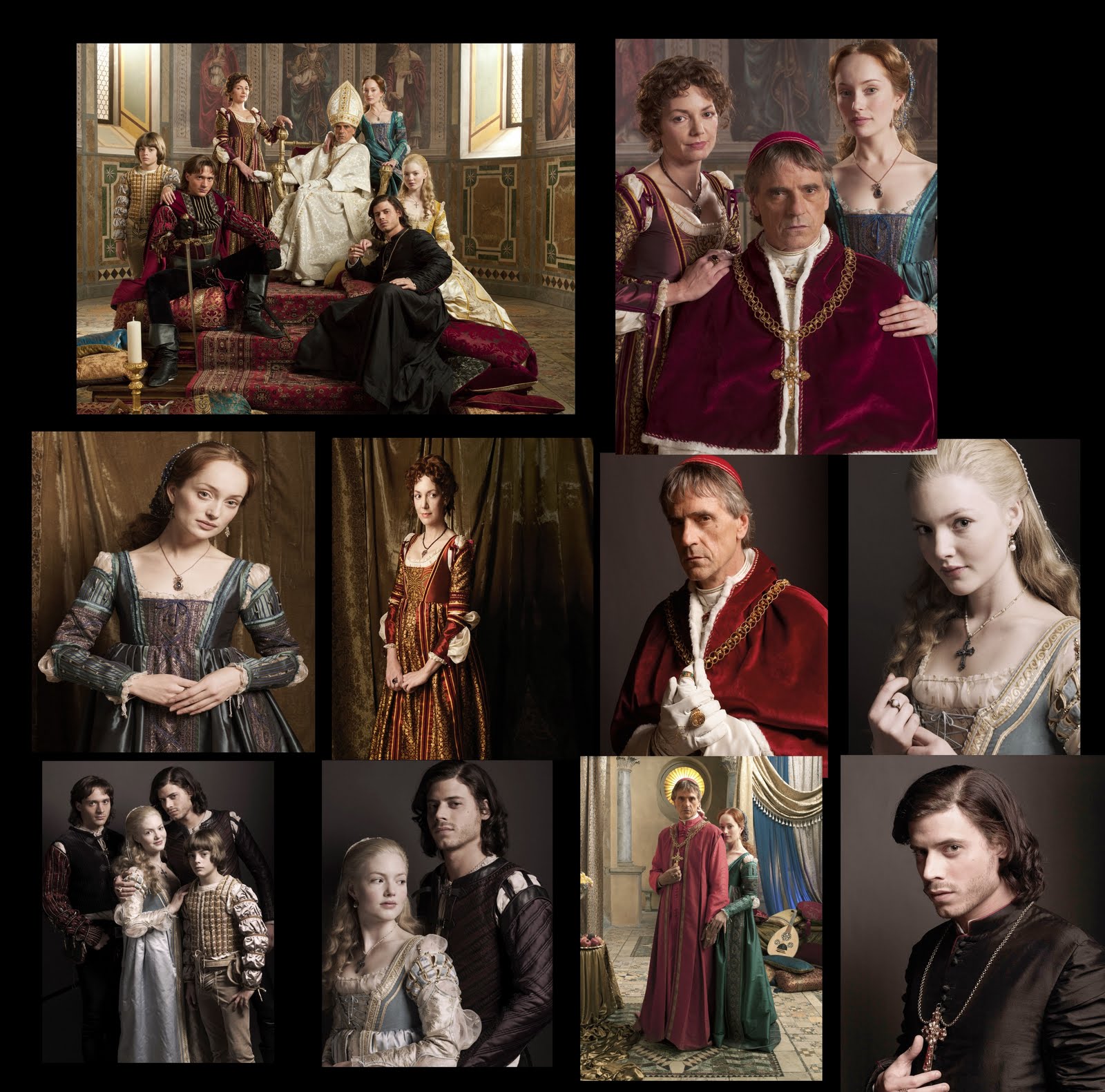 Celebrity Cuts: The Borgias -2011 CAST PROMOS - 10 - 8x10 Photo's