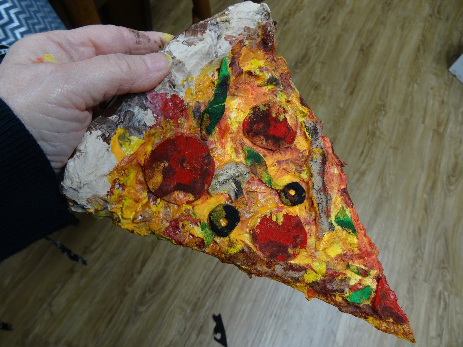 There's a Dragon in my Art Room: Pizza! Pizza! Papier-mache Pizza!!