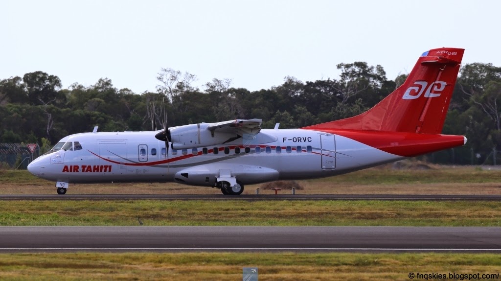 Far North Queensland Skies: Air Tahiti ATR42-600 F-ORVC delivery flight