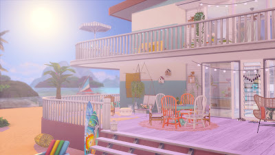 SIMS 4 | SURF STYLE DECOR | BEACH HOUSE | CASA DE PRAIA | DL + CC ...