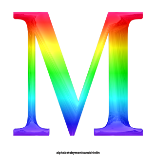 M. Michielin Alphabets: UAU ARIAL FONT MULTI COLORS ALPHABET, ALFABETO ...